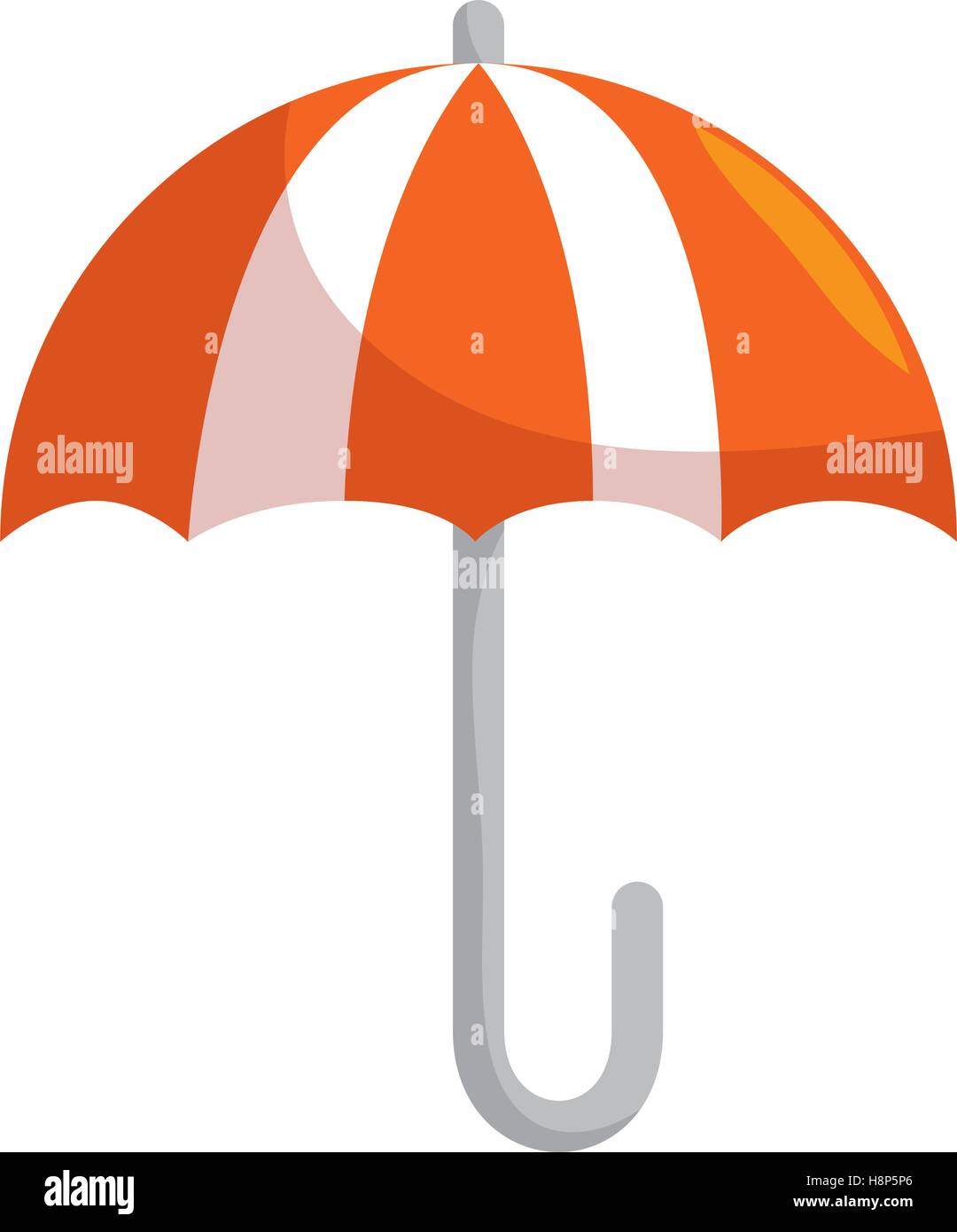 open umbrella design over white background, vector illustration Stock ...