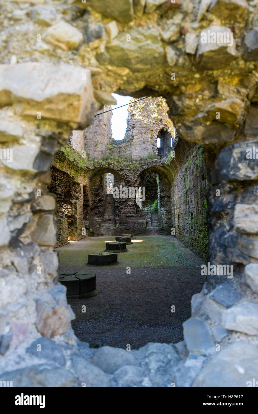 UK, England, Yorkshire, Wensleydale, Middleham - The interior of ...