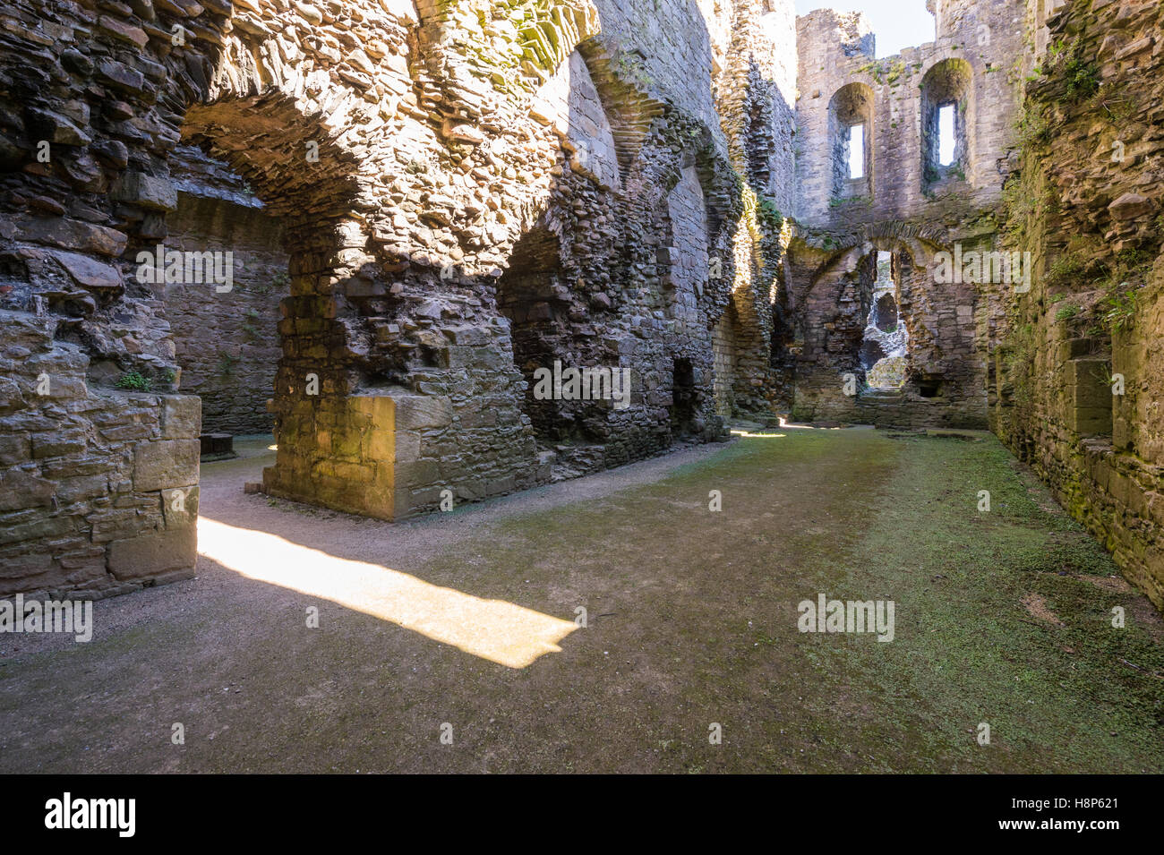 UK, England, Yorkshire, Wensleydale, Middleham - The interior of ...