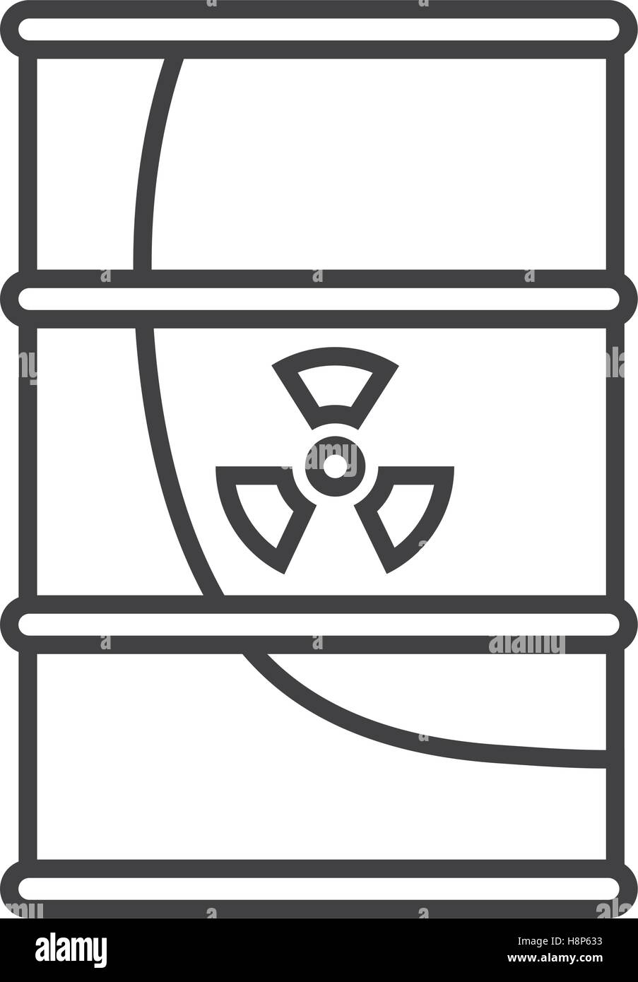 Radiation warning vector sketch hi-res stock photography and images - Alamy