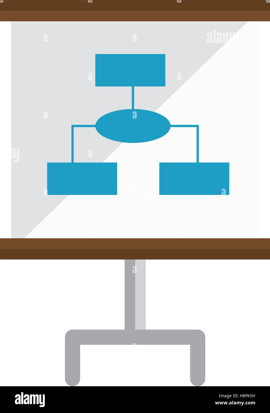 presentation board with infographic vector illustration design Stock ...