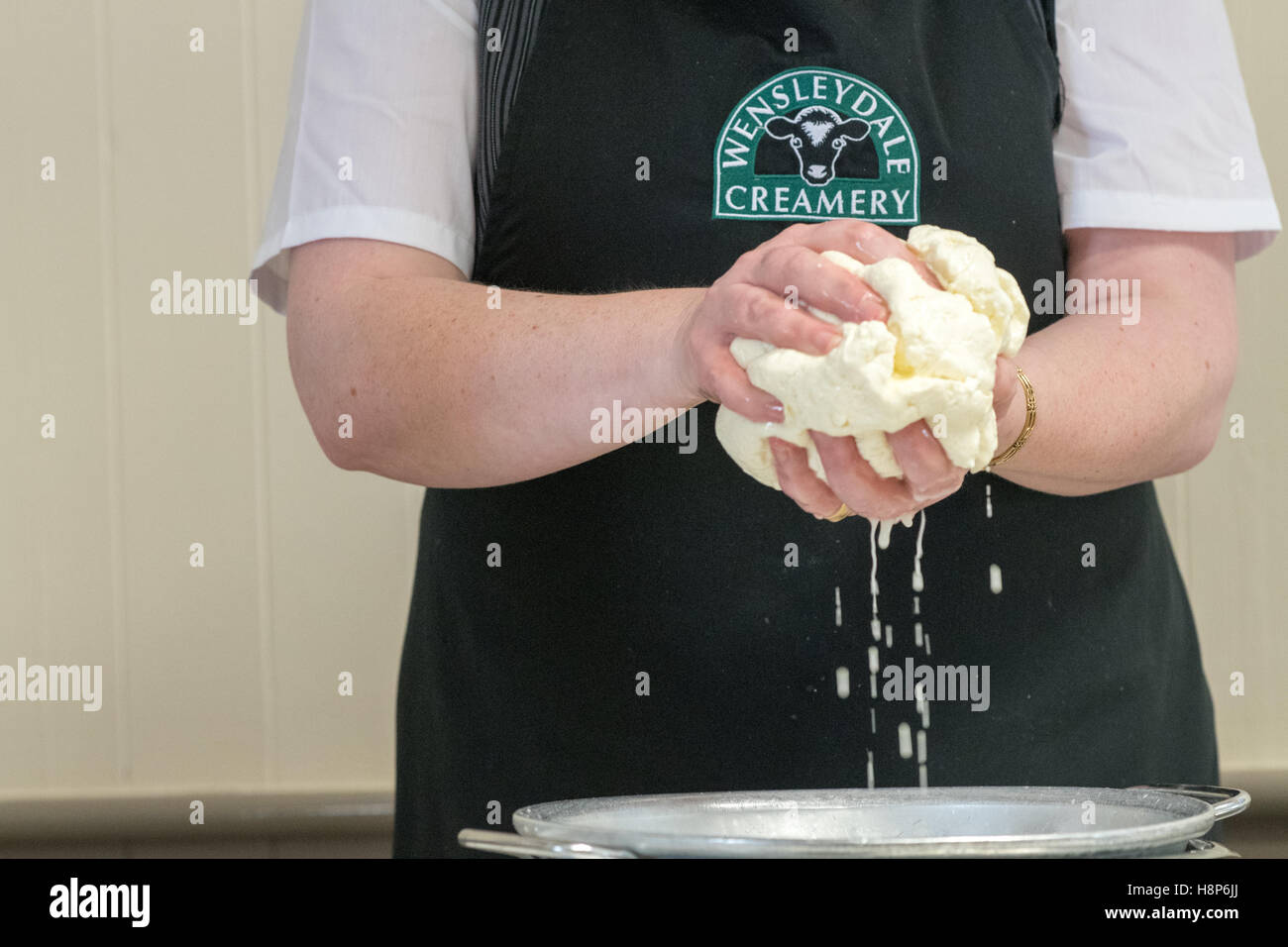 UK, England , Yorkshire - Wensleydale cheese processing plant in Hawes ...