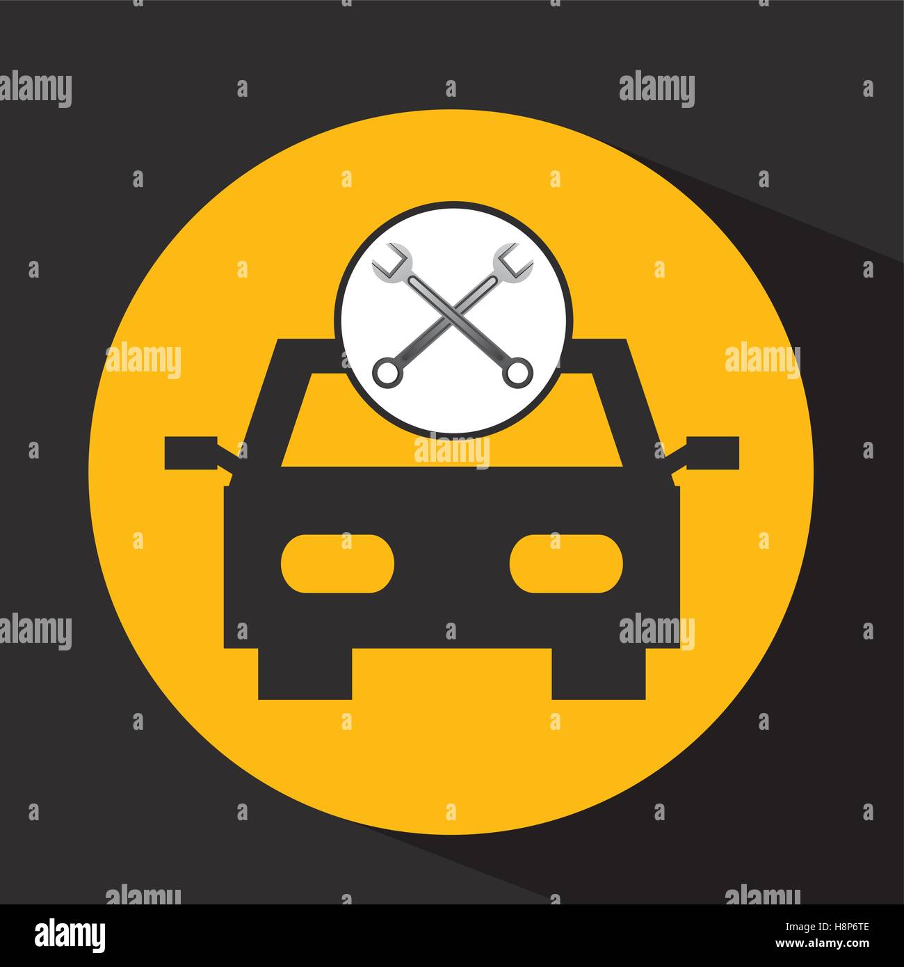 Car muffler shop Stock Vector Images - Alamy