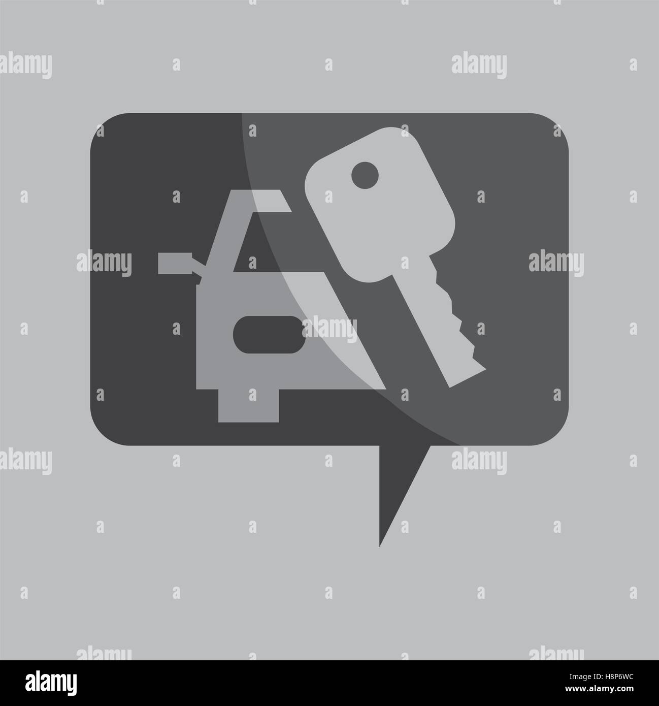 traffic sign concept icon car key vector illustration eps 10 Stock ...