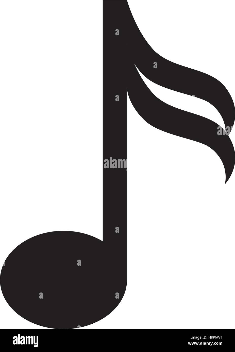 music note isolated icon vector illustration design Stock Vector Image ...