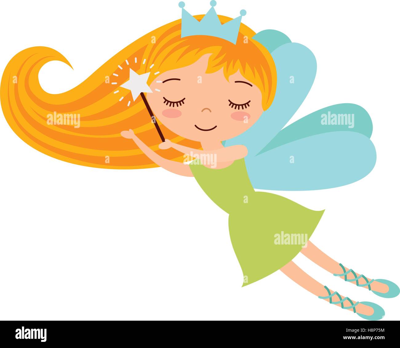 cute Fairy Godmother character vector illustration design Stock Vector ...