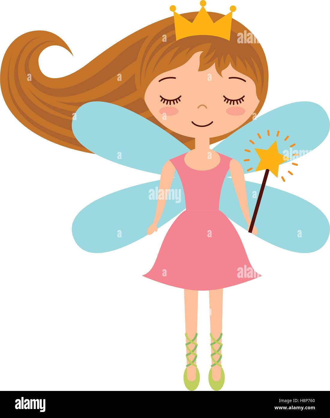 cute Fairy Godmother character vector illustration design Stock Vector ...