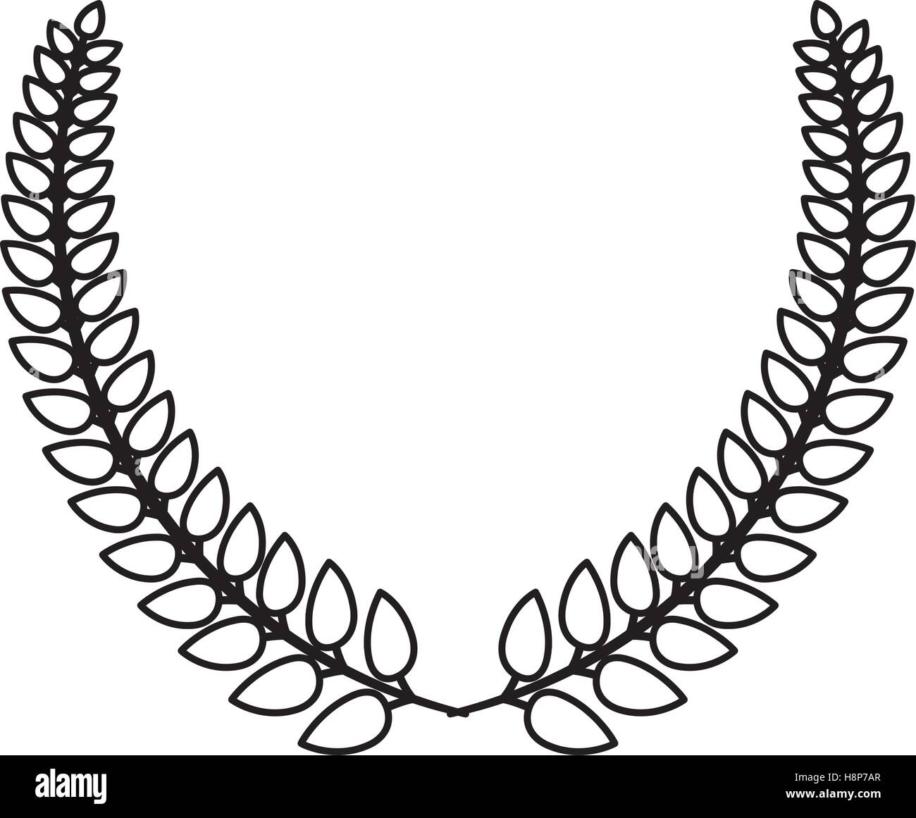 Wheat ear icon. Food grain agriculture and natural theme. Isolated ...