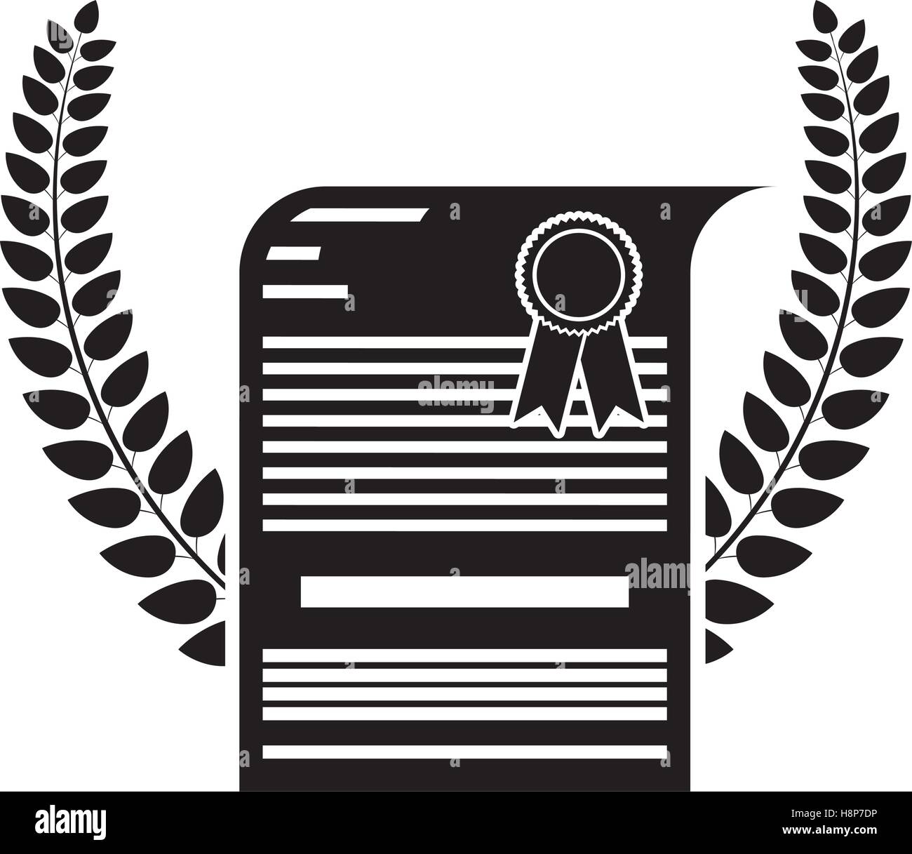 Diploma icon. Graduation university education and school theme ...