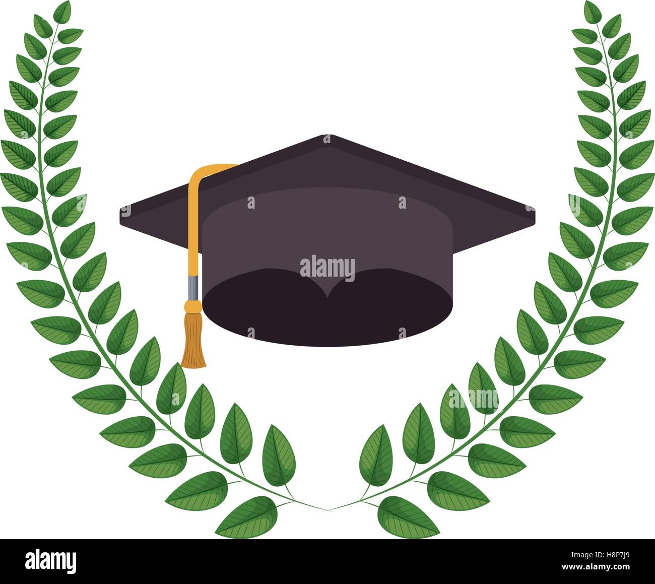 Graduation cap icon. Graduation university education and school theme ...