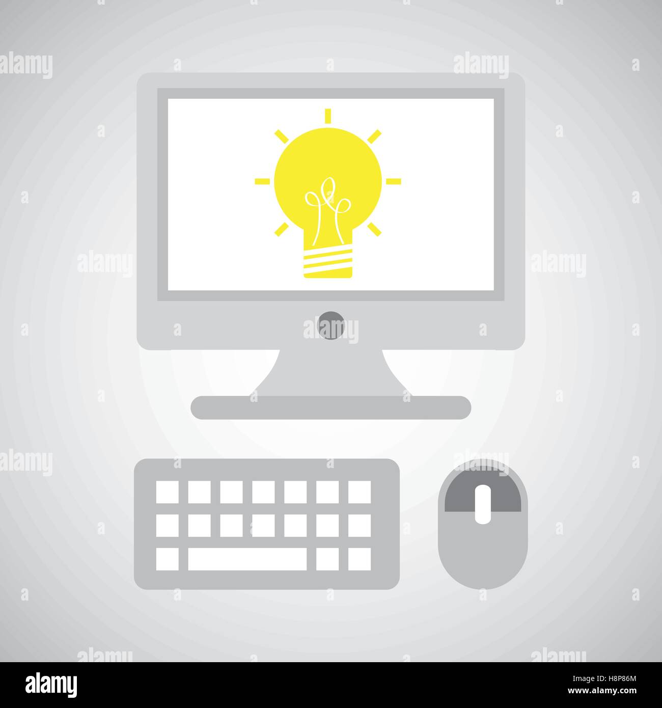 computer network desktop creativity vector illustration eps 10 Stock ...