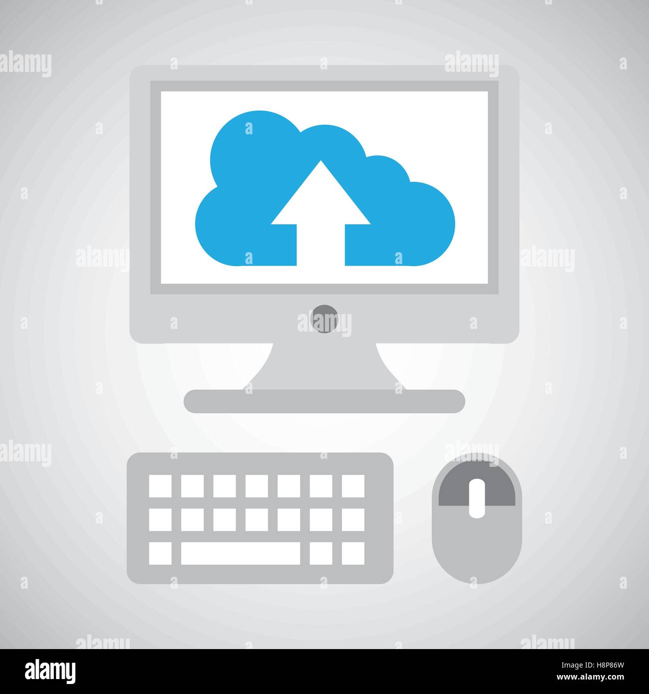 Business woman cloud computing draw network Stock Vector Images - Alamy