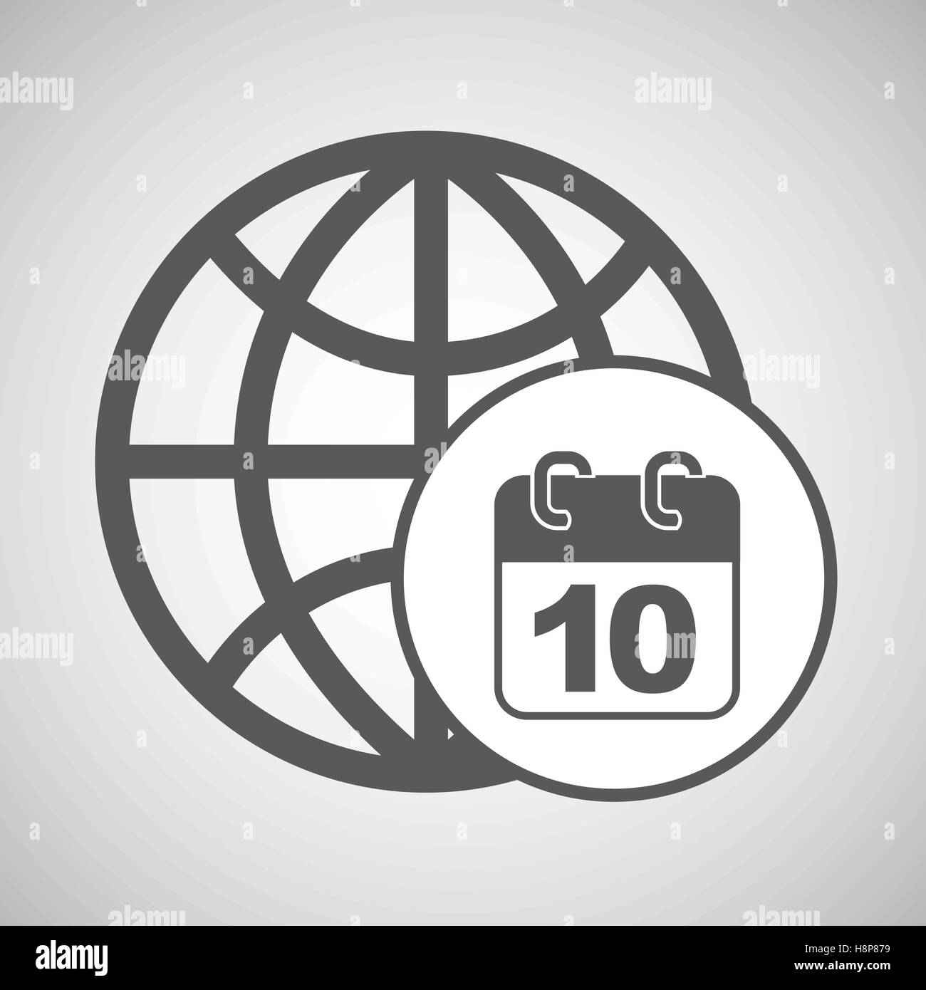global digital calendar network design vector illustration eps 10 Stock ...