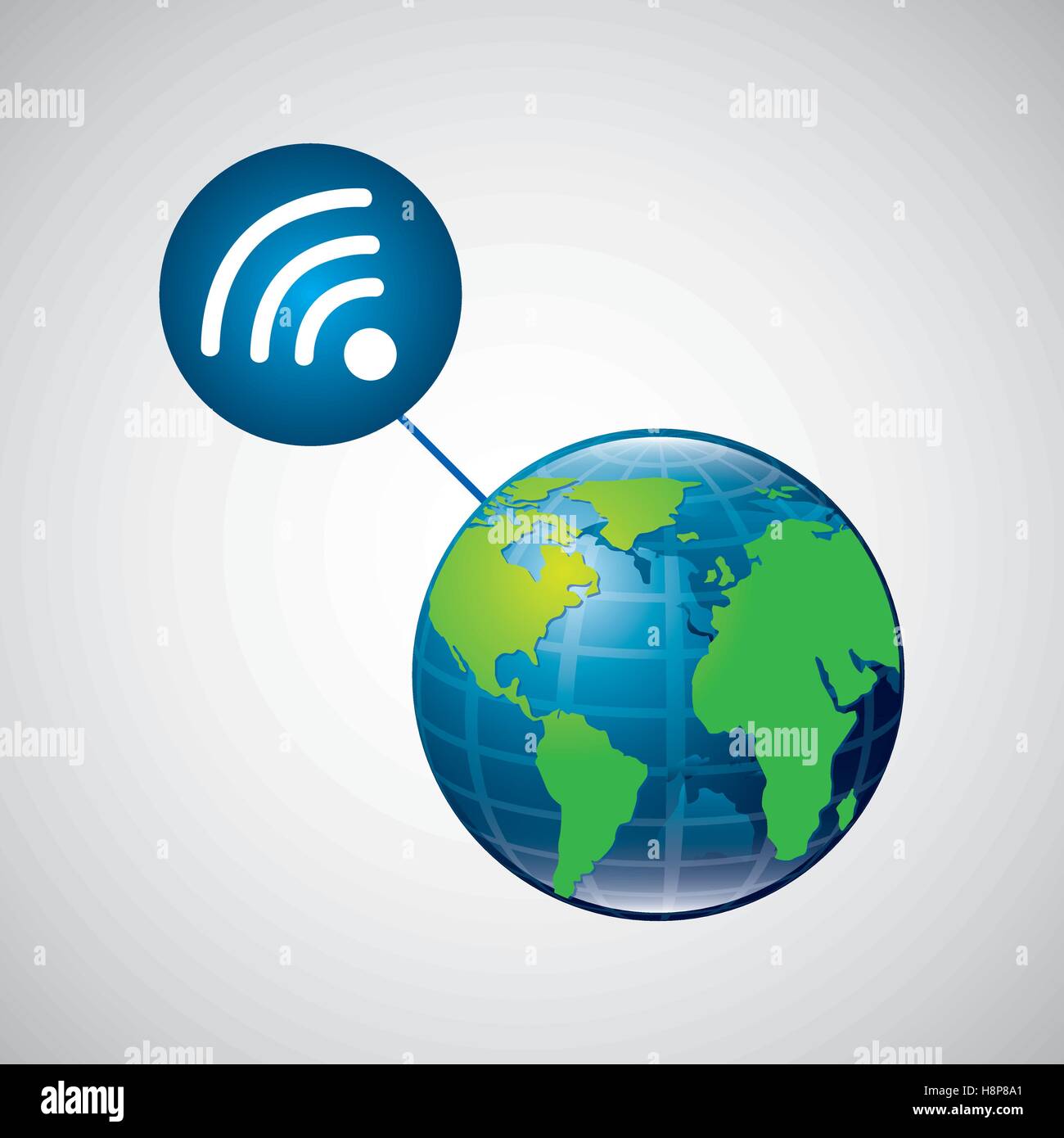 globe world internet connection service vector illustration eps 10 ...