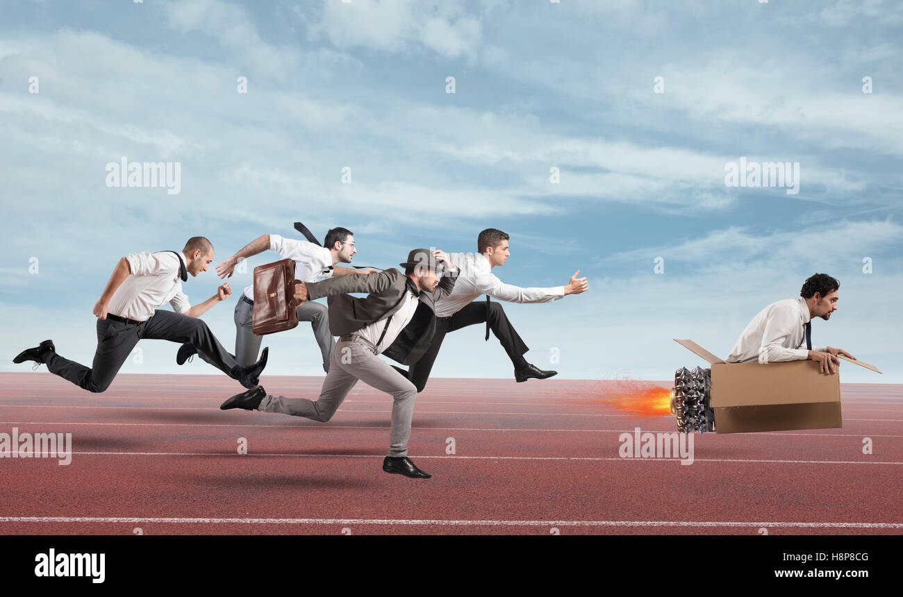 Overcome and achieve success Stock Photo - Alamy