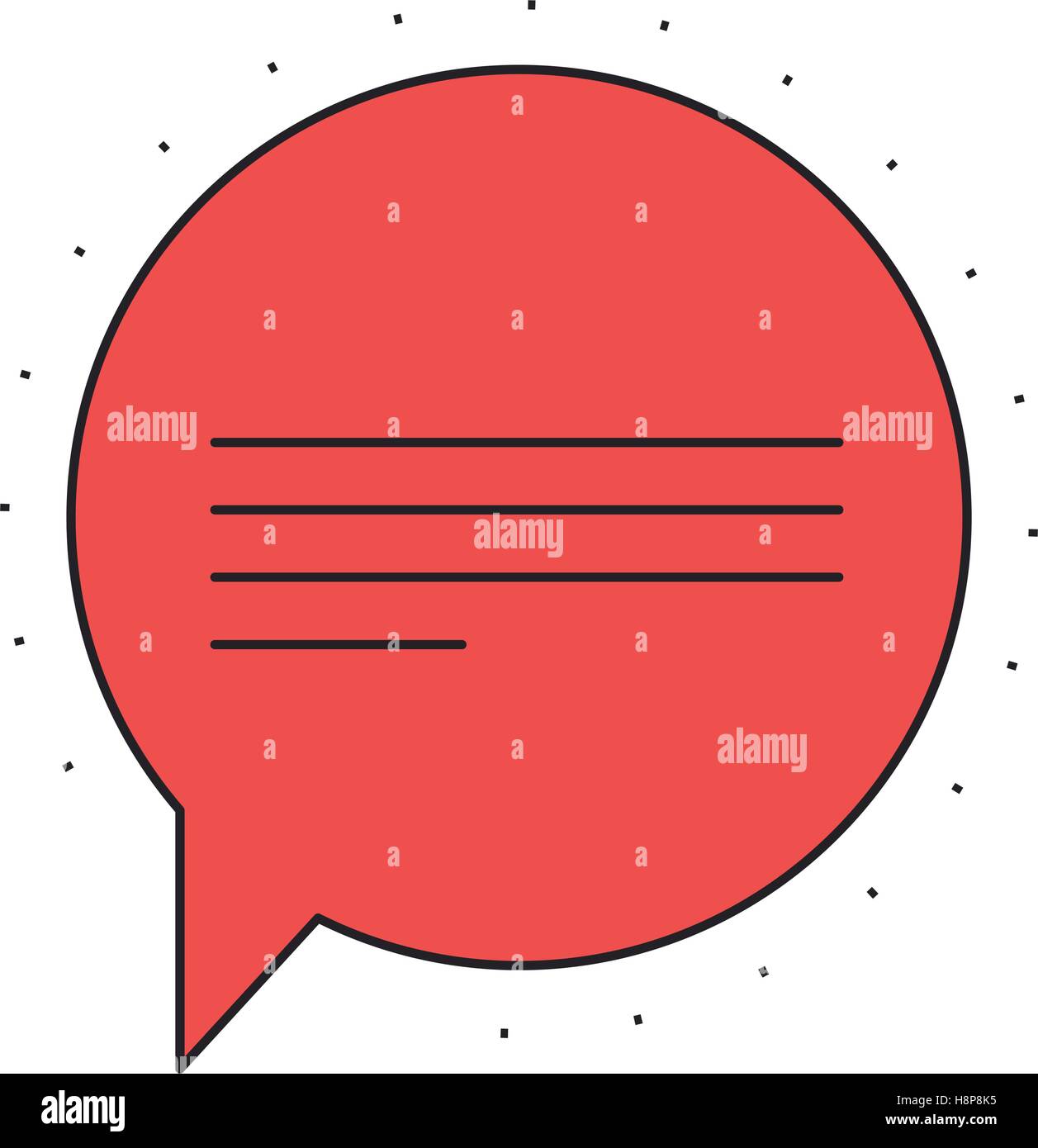 Bubble icon. Communication message conversation and talk theme ...