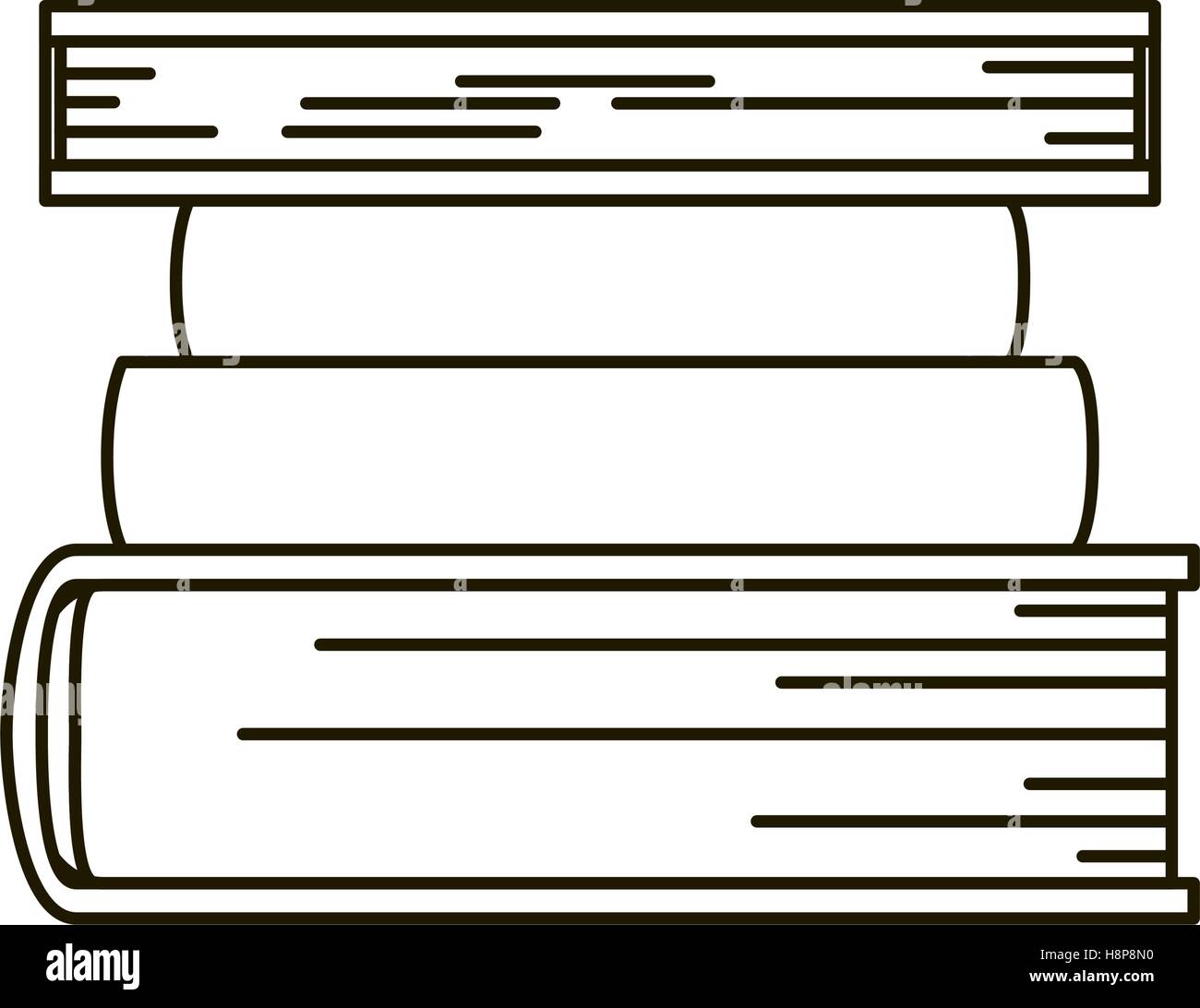 Book object icon. Education literature read and library theme. Isolated ...