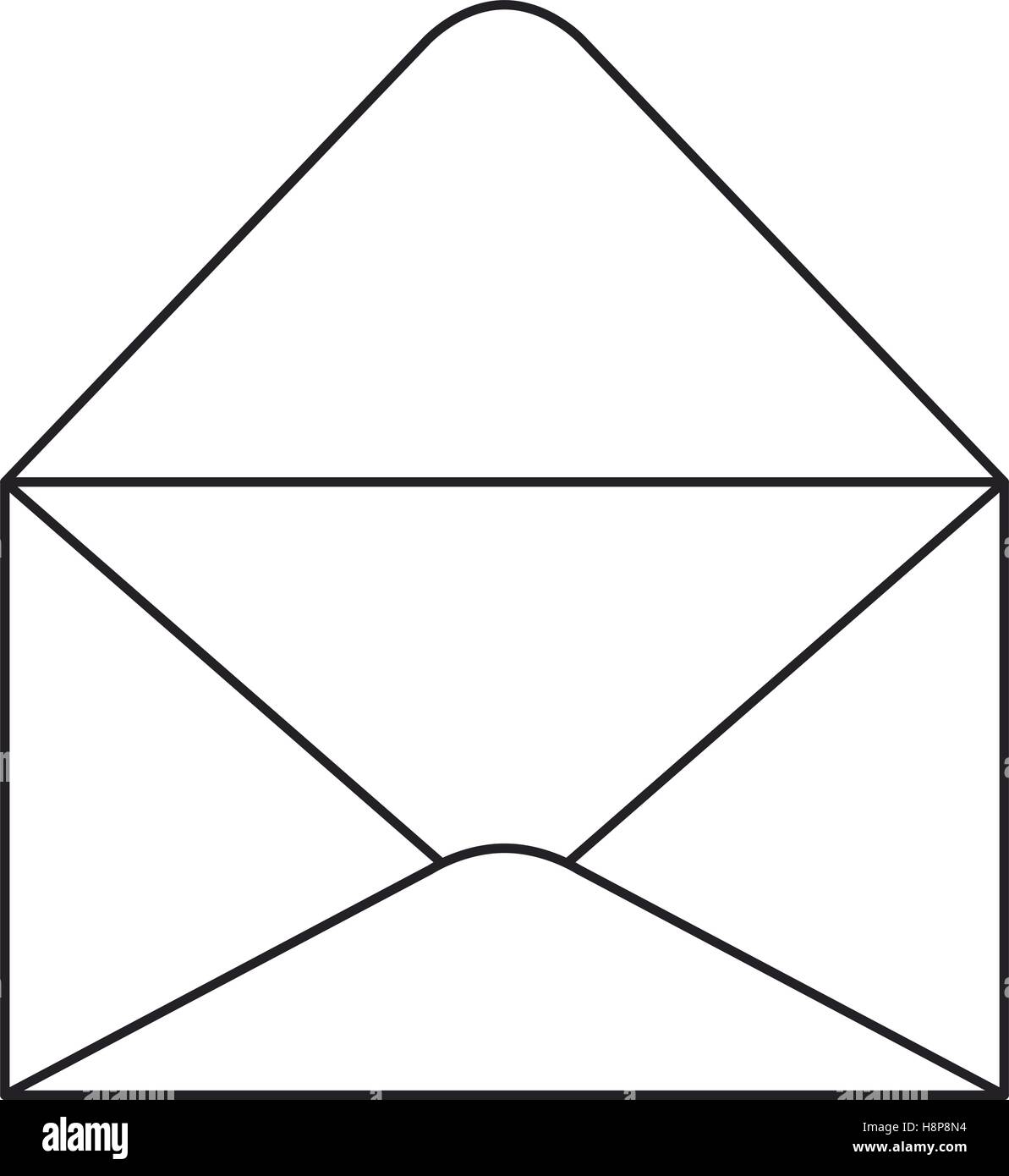 Envelope icon. Email message letter marketing and communication theme ...