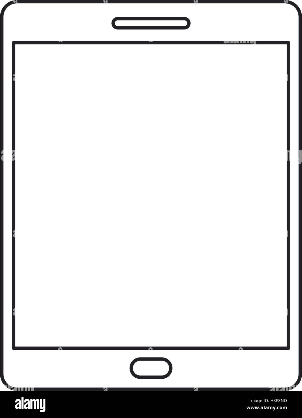 Tablet icon. Device gadget technology theme. Isolated design. Vector ...