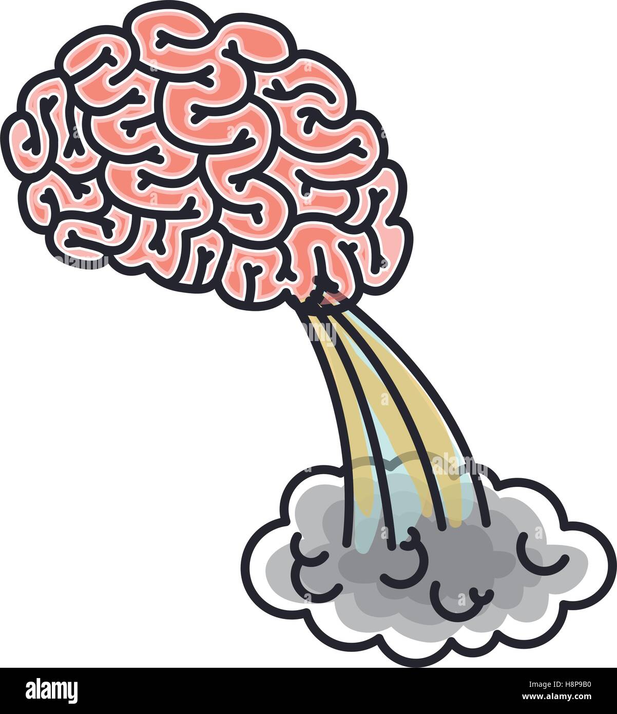 Brain Cloud Illustration