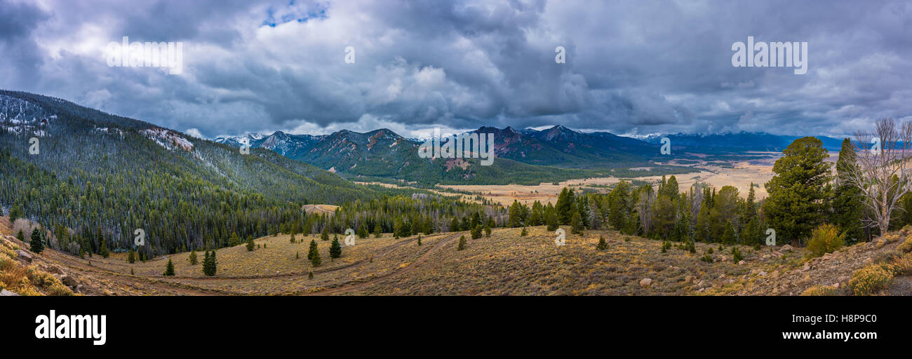 Idaho Panorama View from Galena Summit Overlook Stock Photo - Alamy