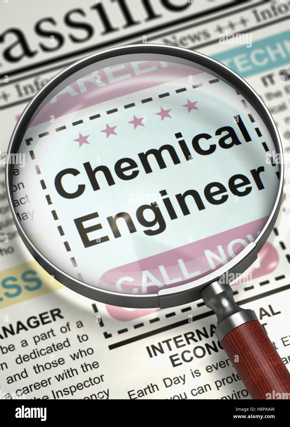 We are Hiring Chemical Engineer. 3D Stock Photo - Alamy