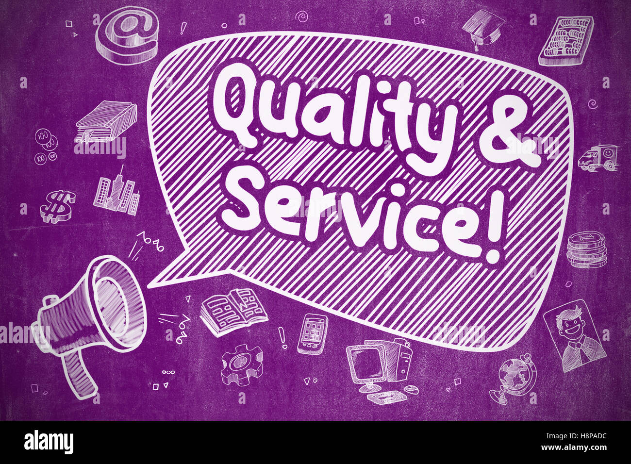 Quality And Service - Business Concept Stock Photo - Alamy