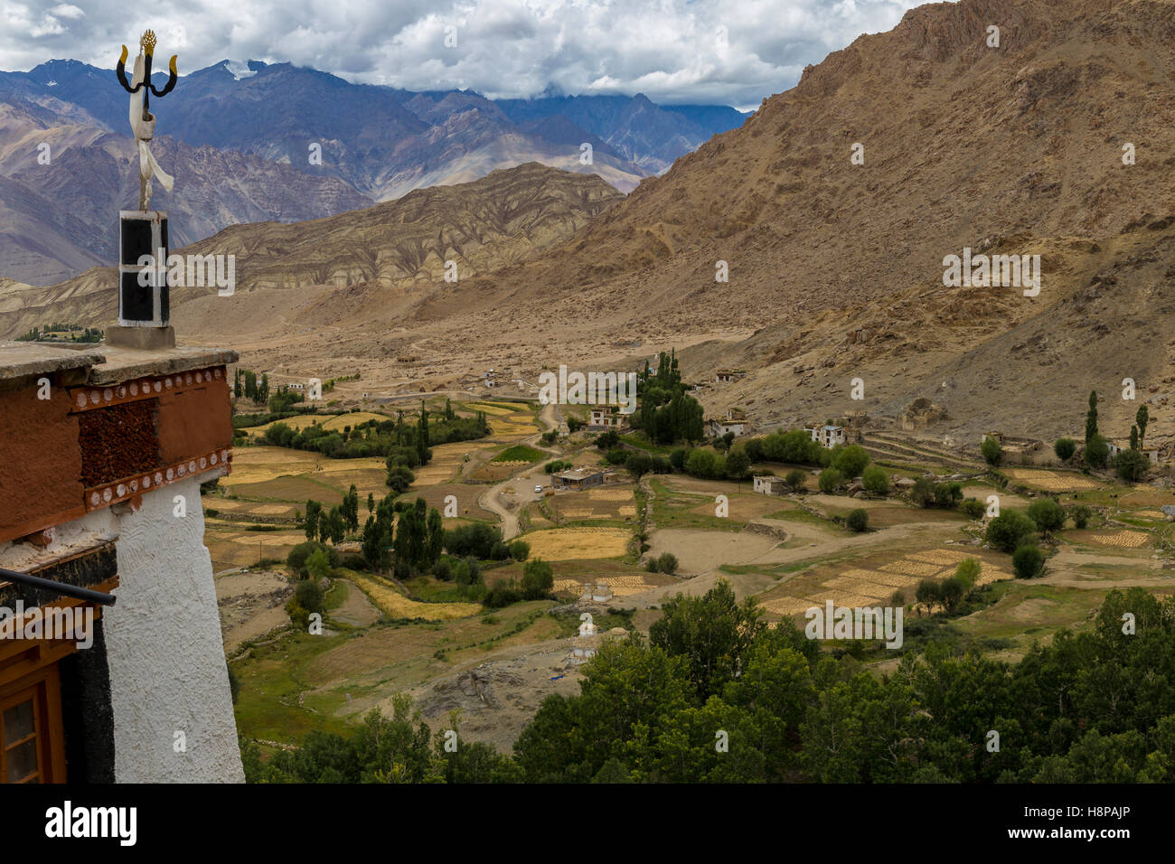 View of the Himalyas from Likir Gompa, Ladakh Stock Photo - Alamy