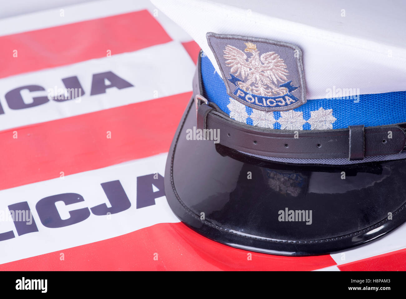 Polish police elements equipment Stock Photo - Alamy