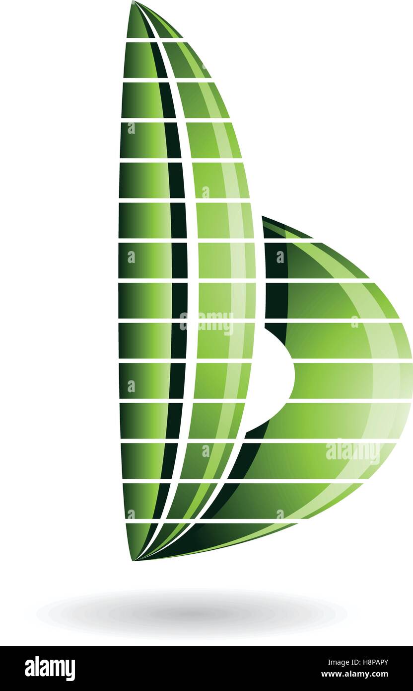 Design Concept of a Abstract Icon of Letter B, Vector Illustration ...