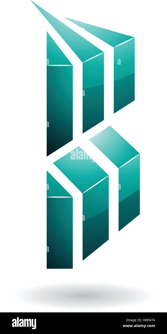 Design Concept of a Colorful Abstract Icon of Letter B, Vector ...