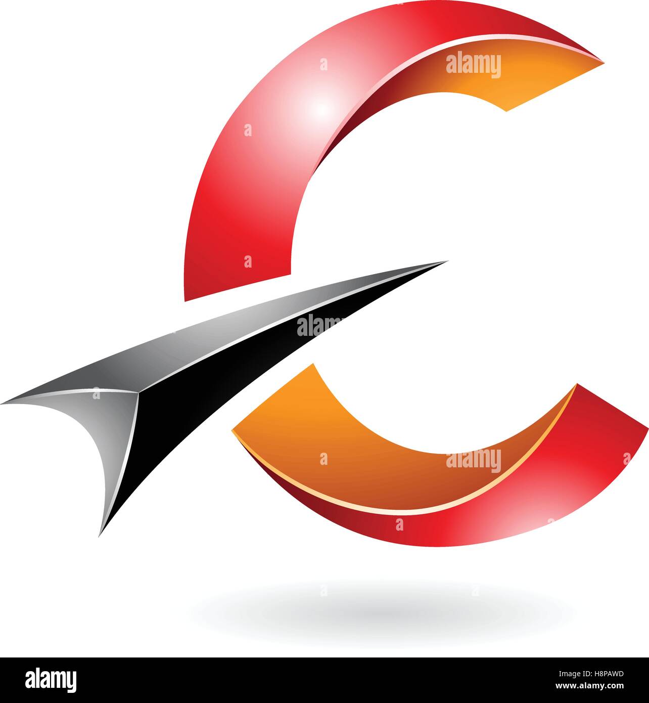Design Concept of a Abstract Icon of Letter C, Vector Illustration ...