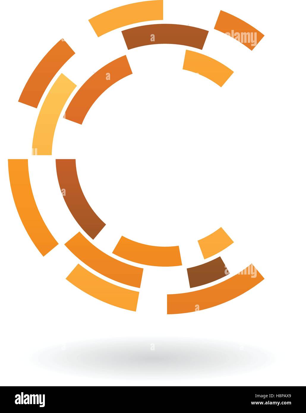 Design Concept of a Abstract Icon of Letter C, Vector Illustration ...