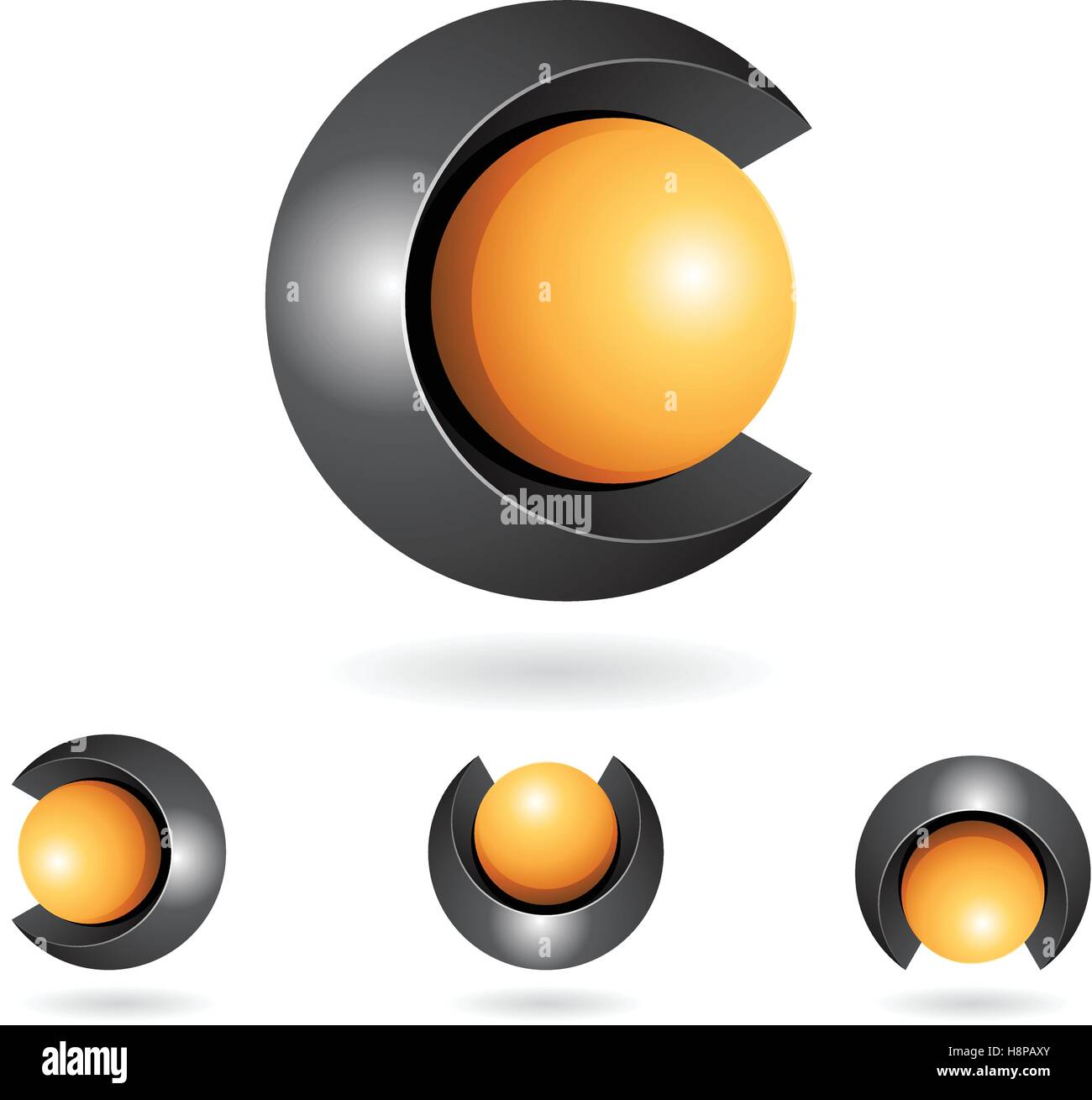 Design Concept of a Abstract Icon of Letter C, Vector Illustration ...