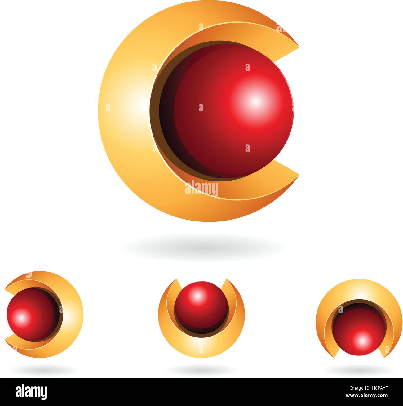 Design Concept of a Abstract Icon of Letter C, Vector Illustration ...