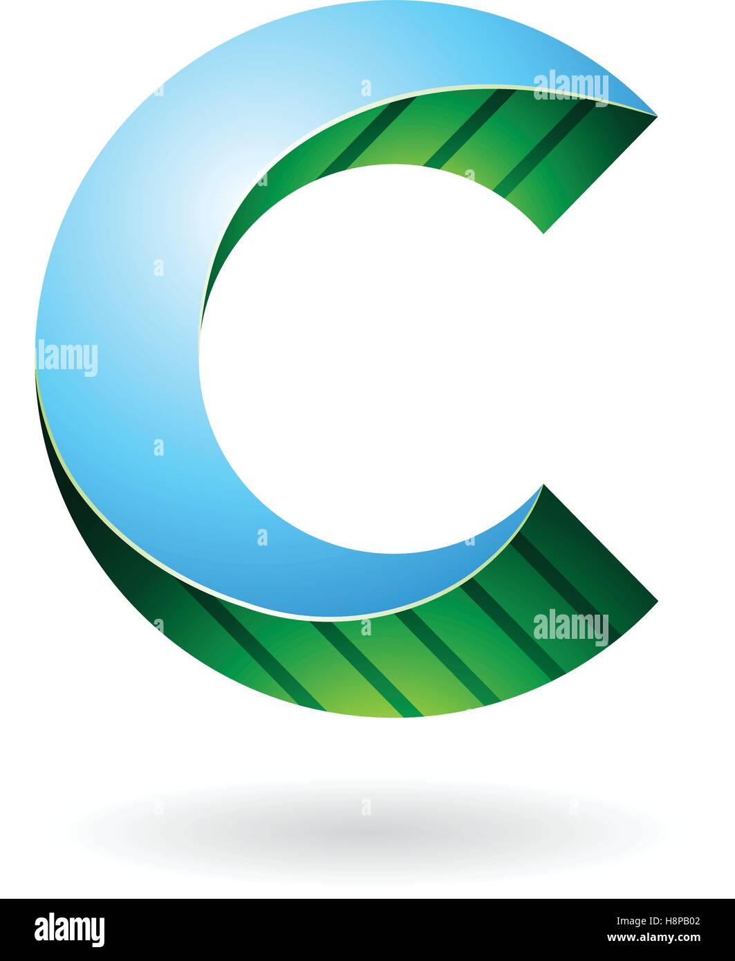 Design Concept of a Abstract Icon of Letter C, Vector Illustration ...