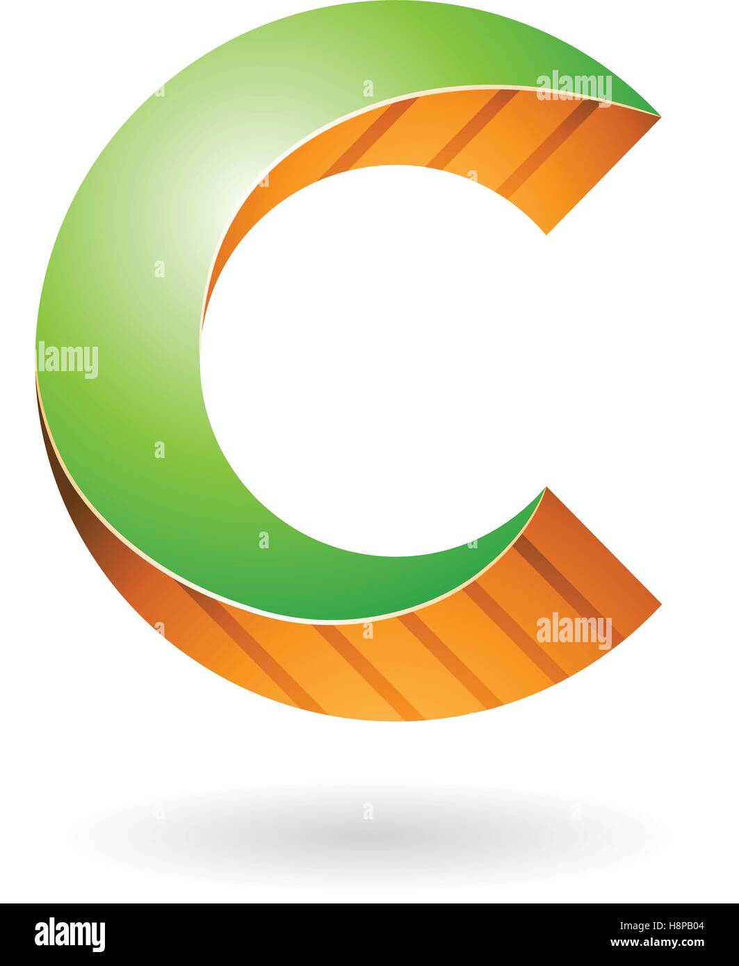 Design Concept of a Abstract Icon of Letter C, Vector Illustration ...