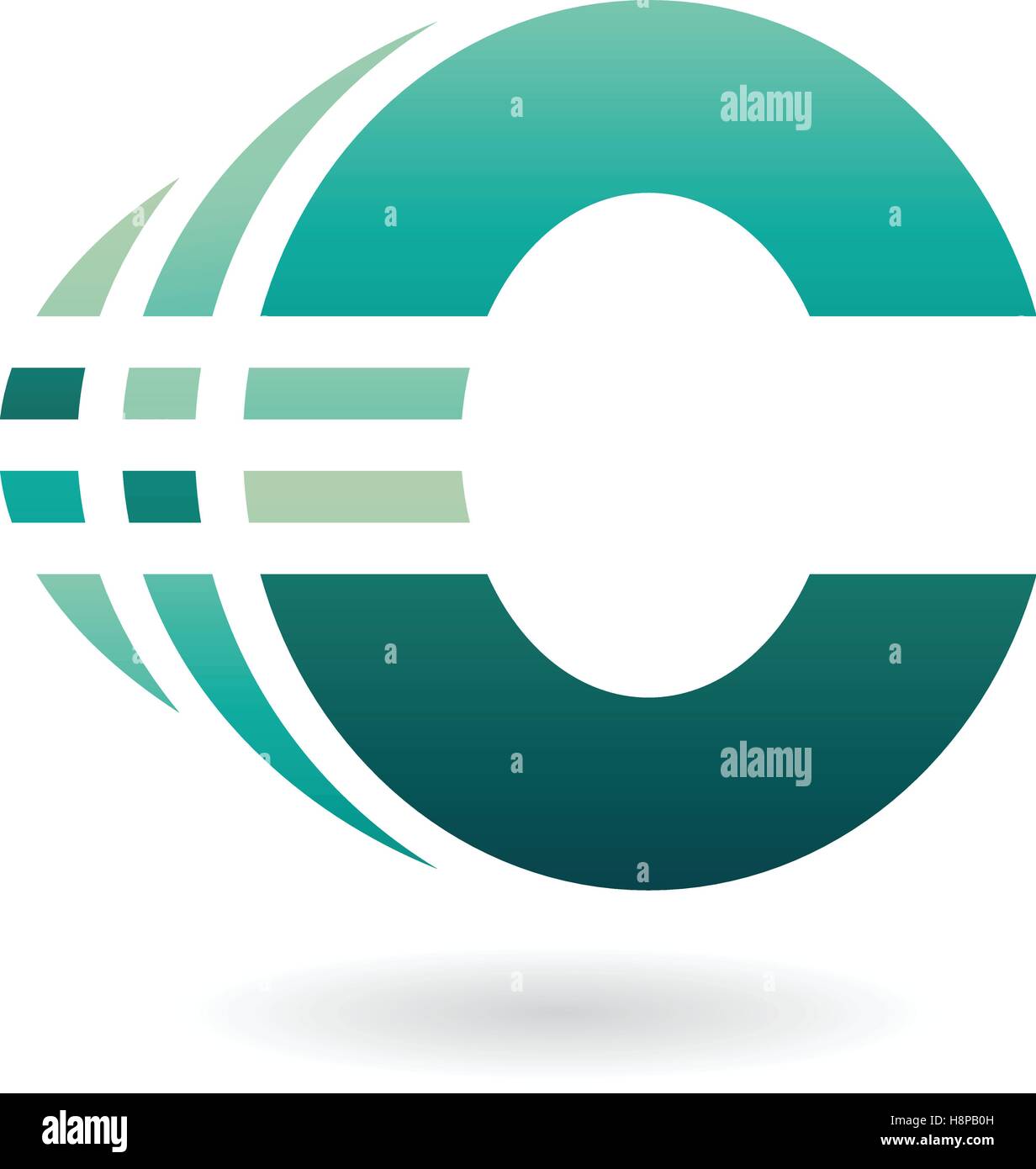 Design Concept of a Abstract Icon of Letter C, Vector Illustration ...