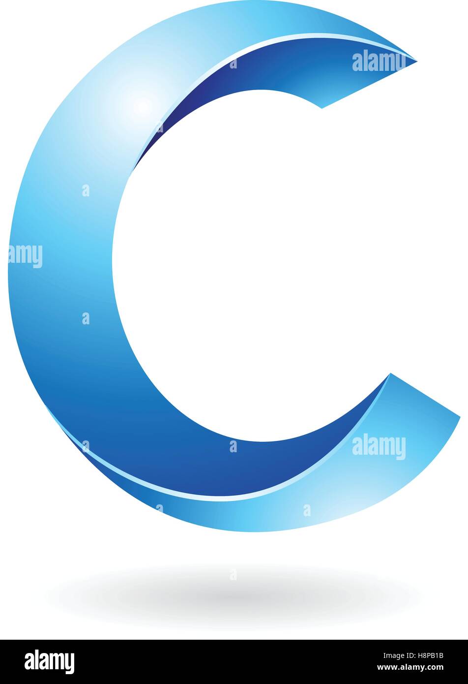 Design Concept of a Abstract Icon of Letter C, Vector Illustration ...