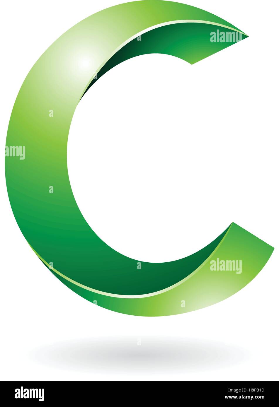 Design Concept of a Abstract Icon of Letter C, Vector Illustration ...