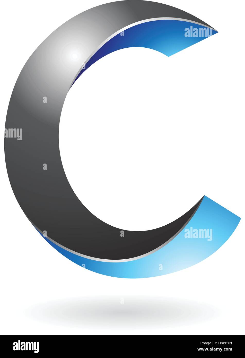 Design Concept of a Abstract Icon of Letter C, Vector Illustration ...