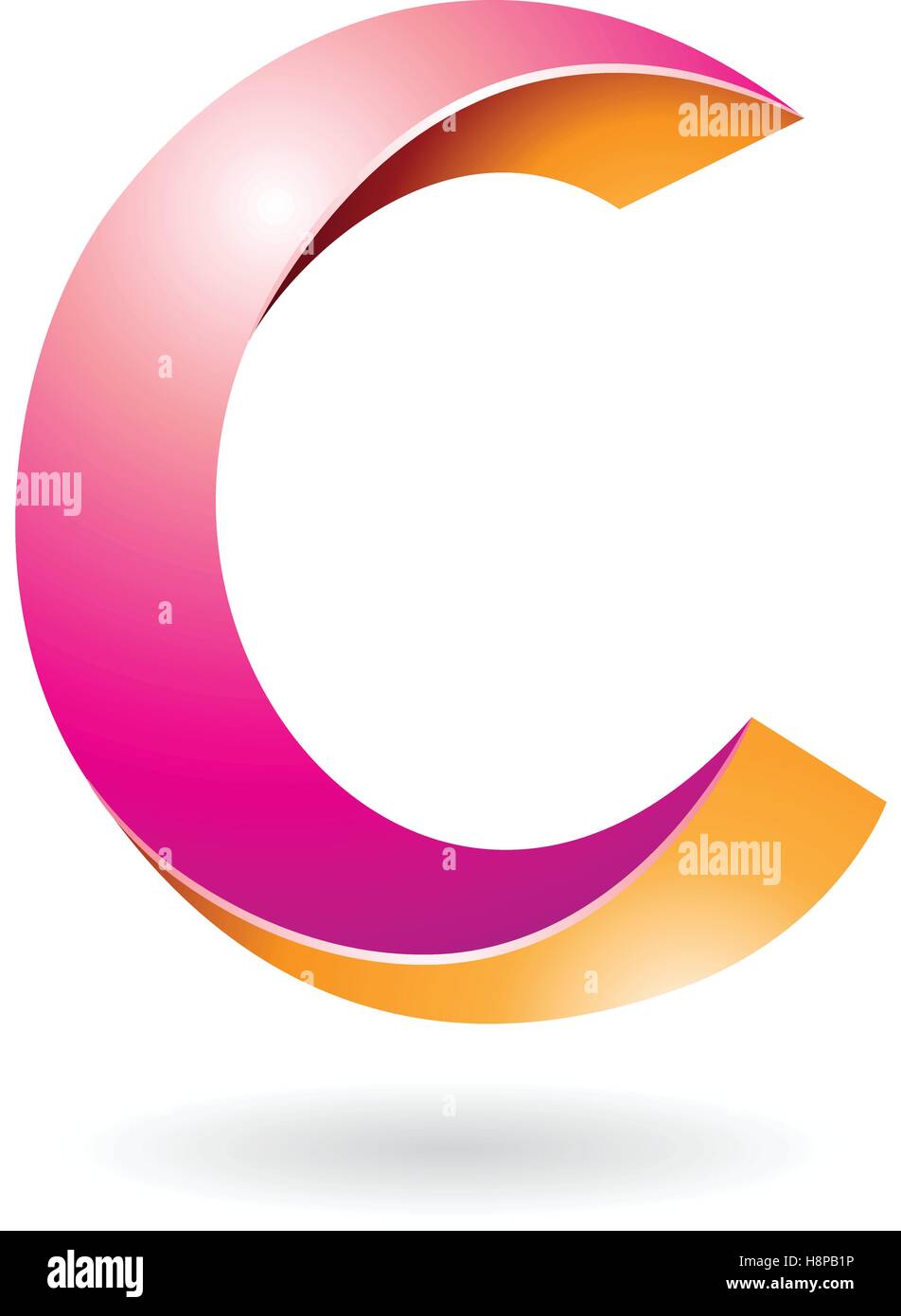 Design Concept of a Abstract Icon of Letter C, Vector Illustration ...