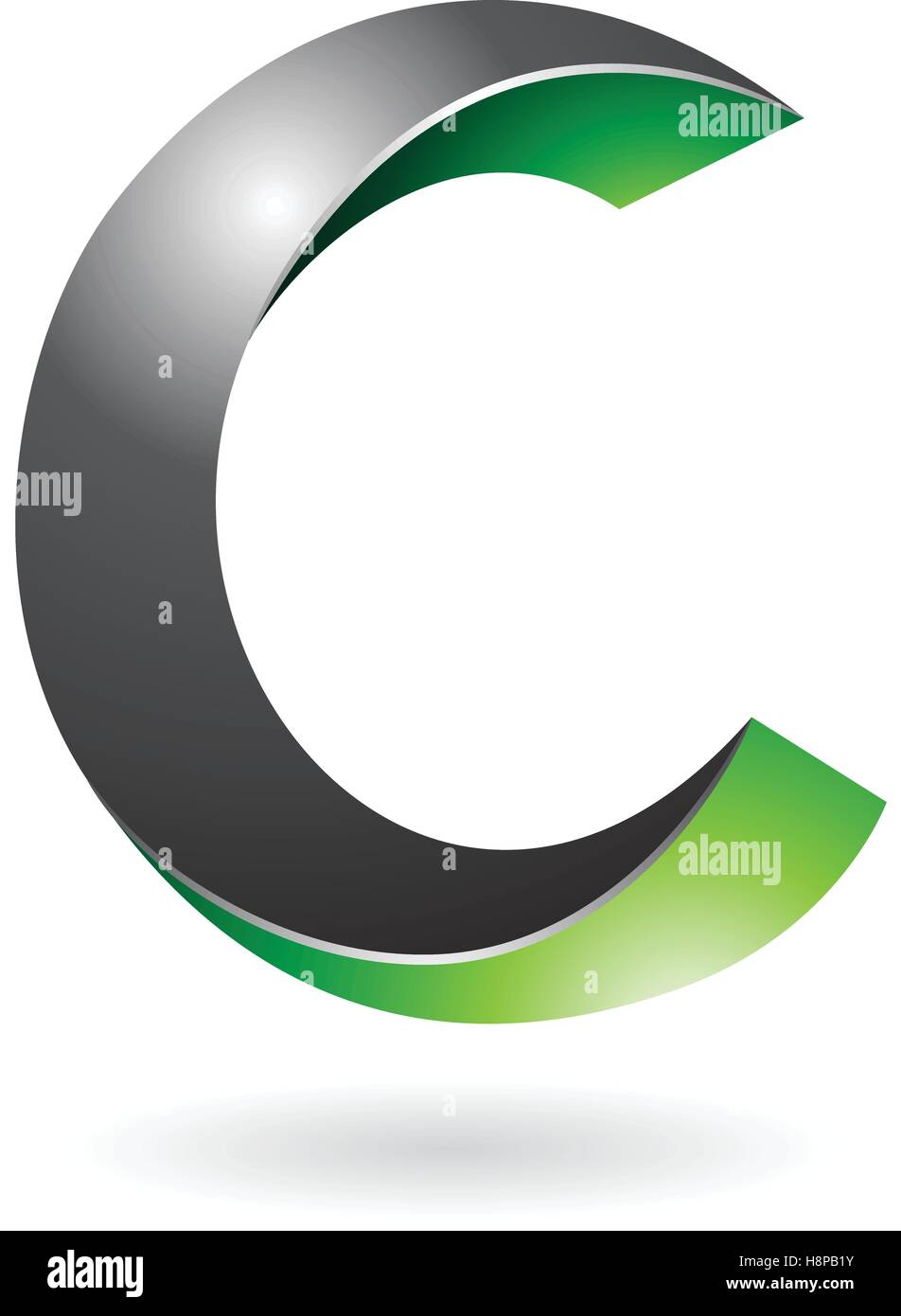 Design Concept of a Abstract Icon of Letter C, Vector Illustration ...