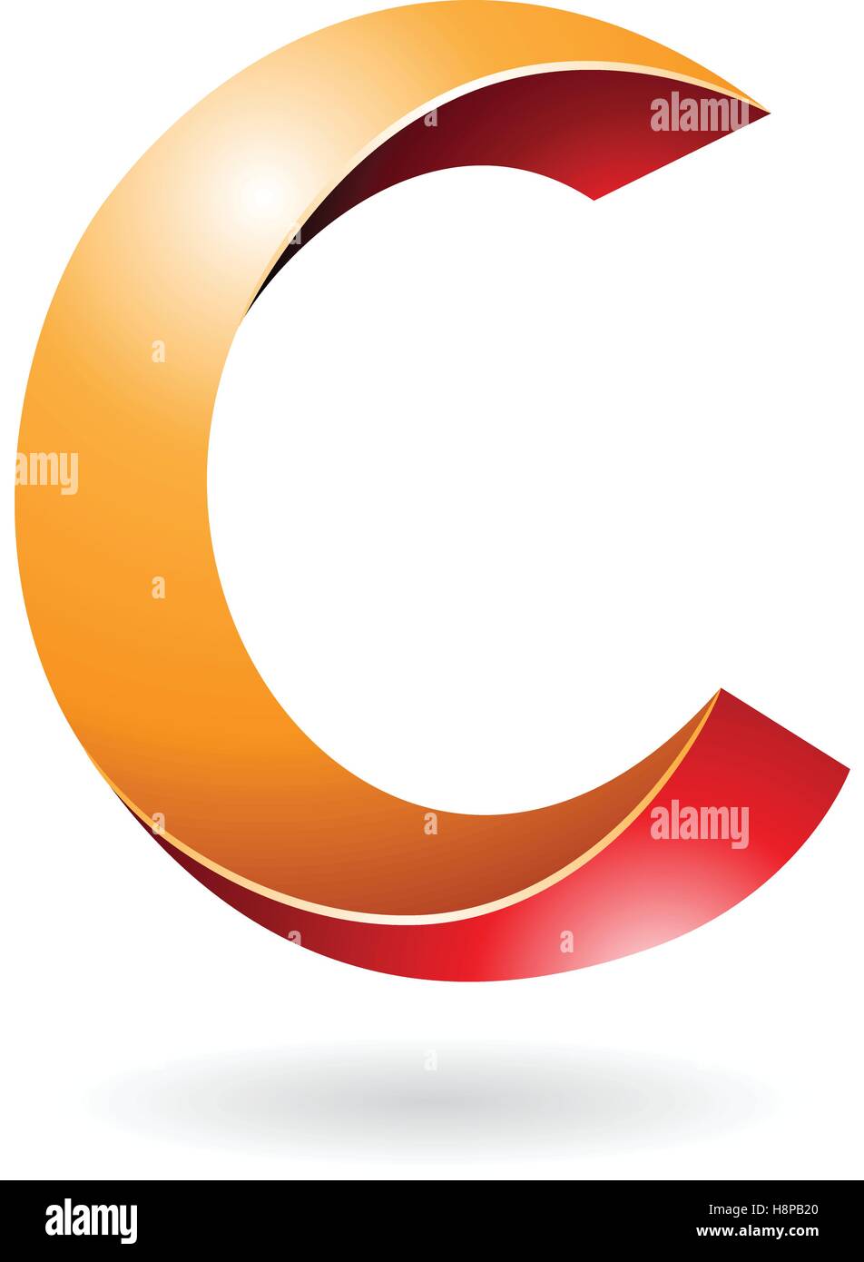 Design Concept of a Abstract Icon of Letter C, Vector Illustration ...