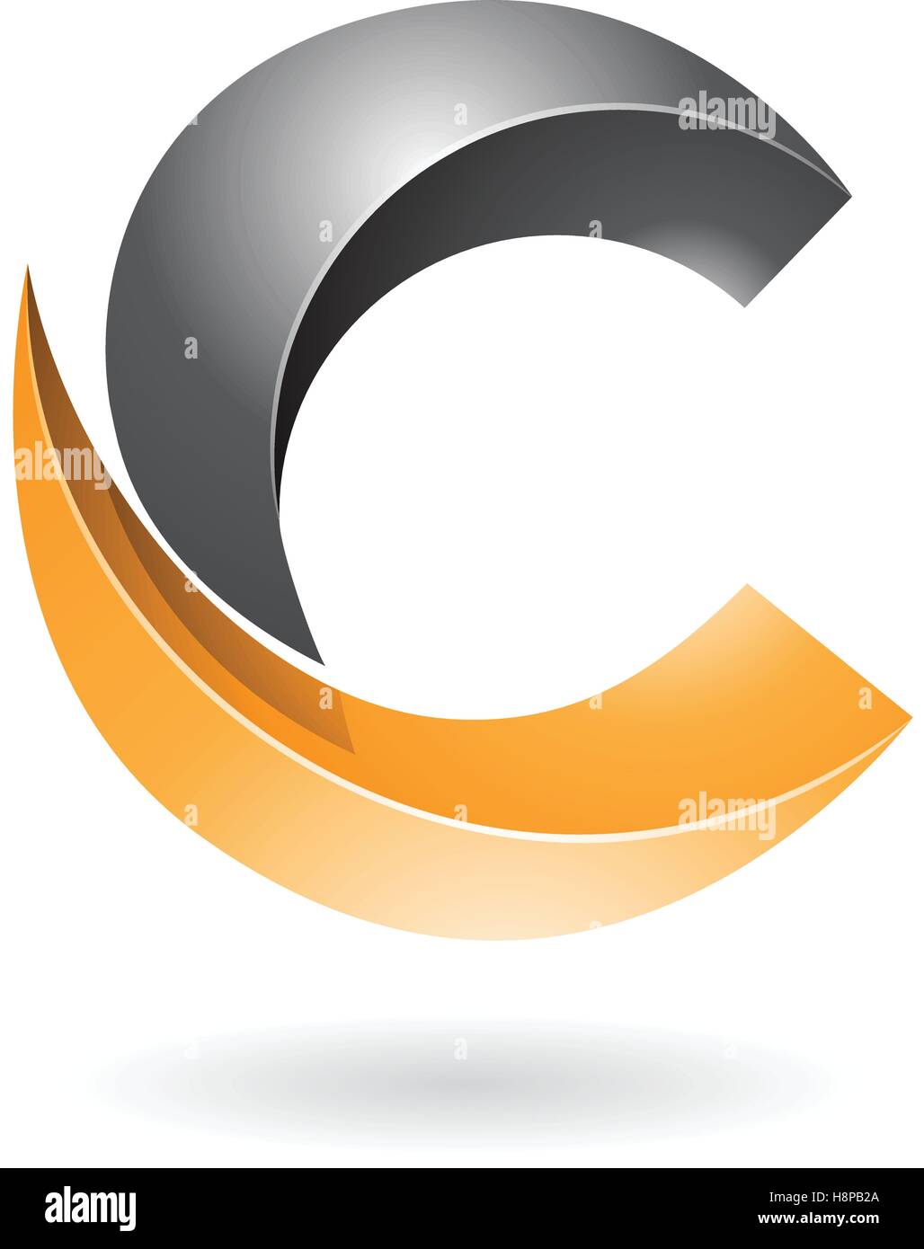 Design Concept of a Abstract Icon of Letter C, Vector Illustration ...