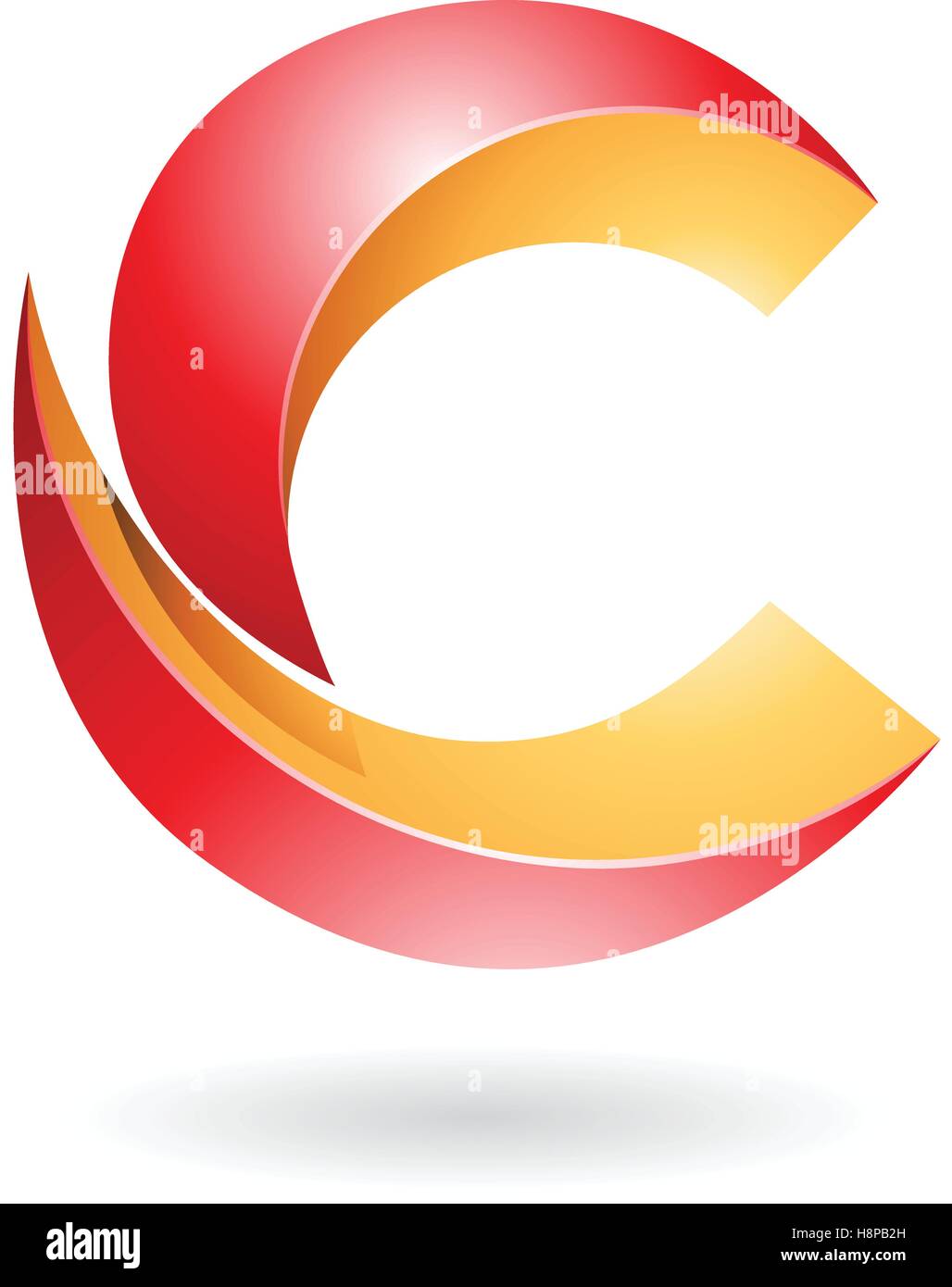 Design Concept of a Abstract Icon of Letter C, Vector Illustration ...
