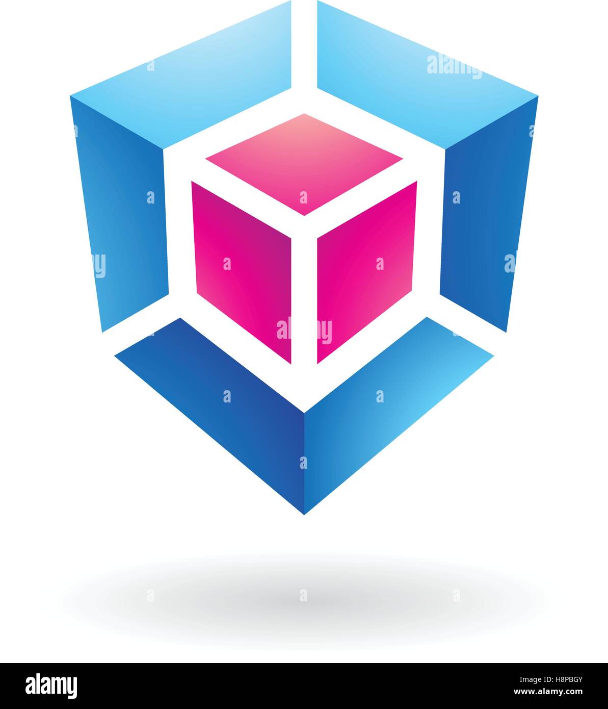 Cube logos hi-res stock photography and images - Alamy