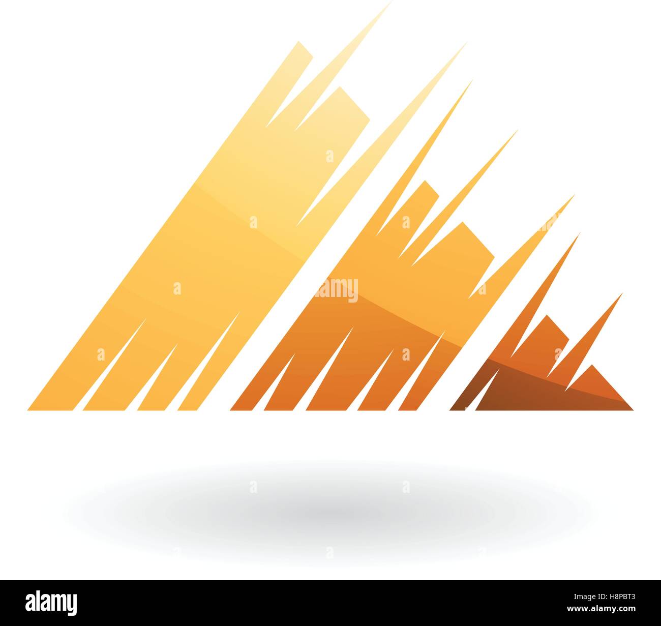 Triangle logo vector icon stripe hi-res stock photography and images ...