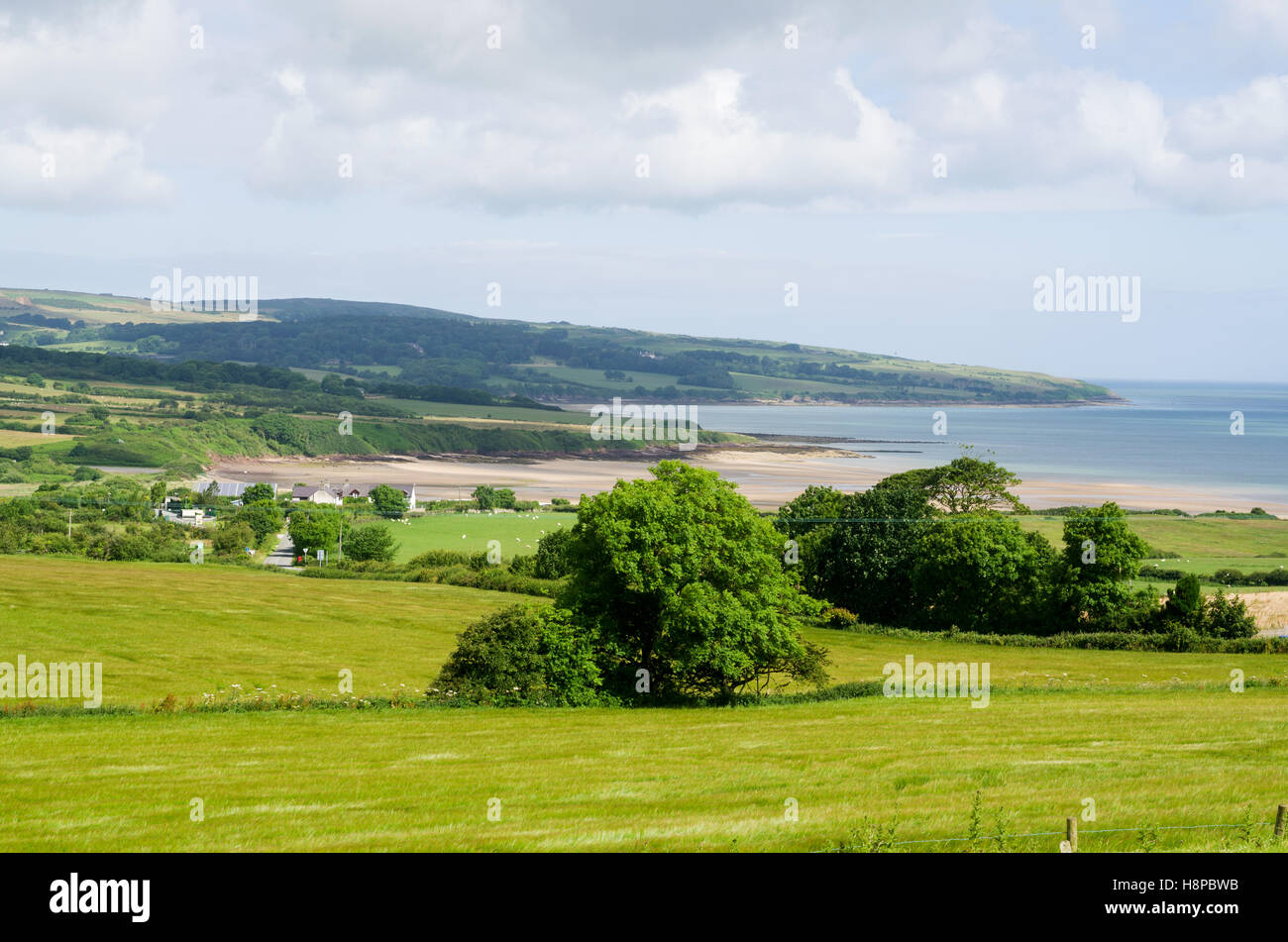 Lligwy beach and bay near Moelfre, Anglesey, North Wales, U.K Stock ...