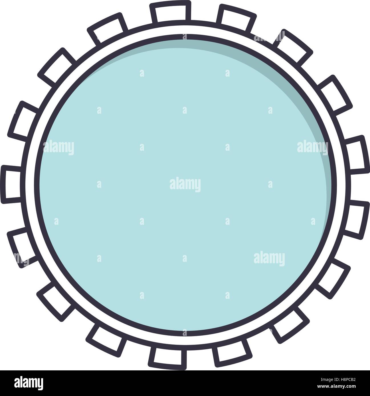 Seal stamp frame icon. Banner badge and decorative theme. Isolated ...